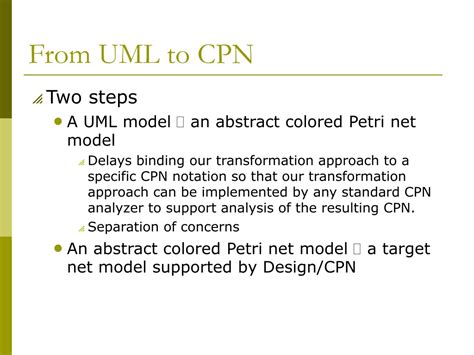 Ppt Mapping Uml Diagrams To A Petri Net Notation For System
