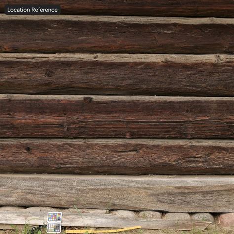 Wood Log Siding Wall Texture Dark Poliigon