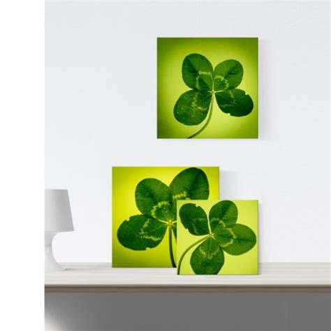 네잎클로버 캔버스랩 인테리어 행운액자 사이즈선택 중형 대형 벽걸이용 캔버스액자 현관 가림막 선반액자 신년 개업액자 새해선물 밝은기운 그림액자 포토프레임