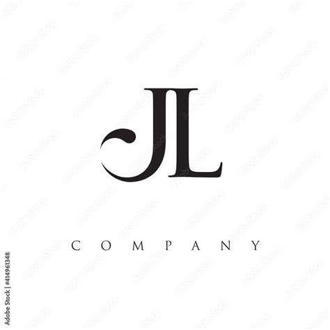 Initial Jl Logo Design Vector