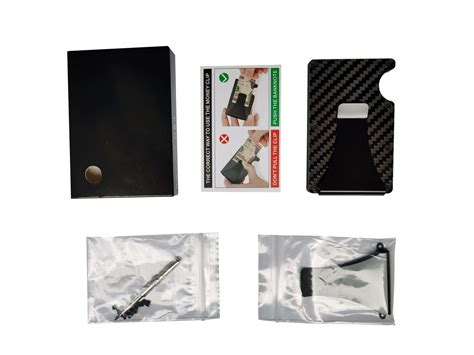 탄소 섬유 신용 카드 홀더 지갑 Rfid 탄소 섬유 카드 홀더 탄성 밴드 스트랩 머니 클립 남성용 Rfid 카드 지갑 Buy