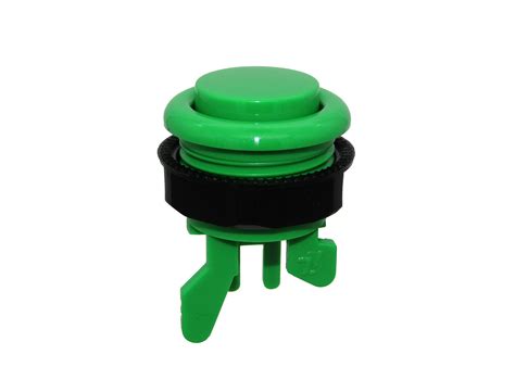 Industrias Lorenzo Short Convex Pushbutton Green