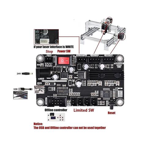 Grbl Axis Control Board Usb Port Engraving Machine Control Board Axis Control Laser Engraver