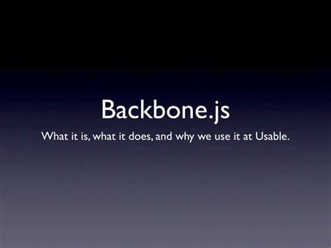 Backbonejs