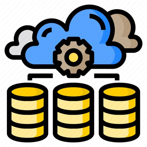 Cloud Cloud Computing Computing Ineternet Multi Server System Icon Download On Iconfinder