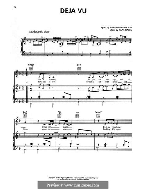 Deja Vu Dionne Warwick By A Anderson I Hayes On Musicaneo