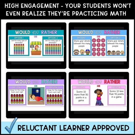 Fun Would You Rather Math Prompts For 2nd Grade Math Talks Spiral Review