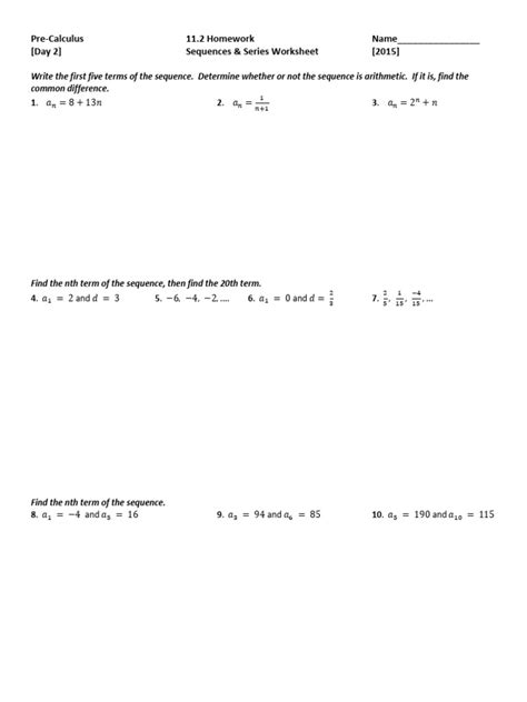Arithmetic Practice Pdf