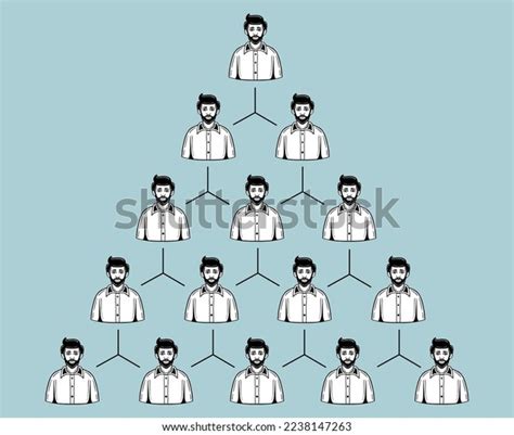 Hierarchy Structure Organization Structure Illustration Vector Stock Vector Royalty Free