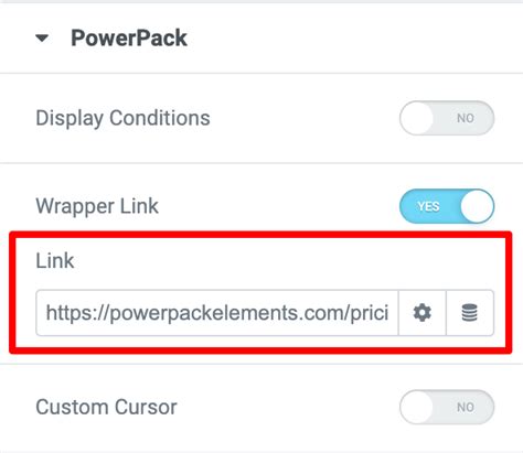 wrapper link overview powerpack addons for elementor
