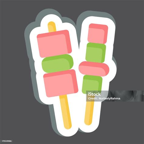 스티커 바베큐 아침 기호와 관련이 있습니다 심플한 디자인 편집 가능 간단한 일러스트레이션 0명에 대한 스톡 벡터 아트 및 기타 이미지 Istock