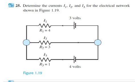 Solved 25 Determine The Currents I1i2 And I3 For The