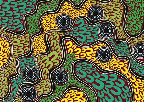 Aboriginal Art Vector People Symbol Background Stock Vector Adobe Stock