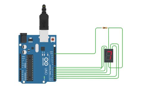 Circuit Design 7 Segment Display With Arduino Rasonabe Einstein Tinkercad