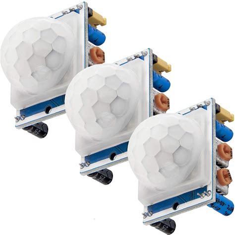 Azdelivery 3 X Hc Sr501 Module De Détection De Mouvement Avec Capteur De Motion Pir Bol