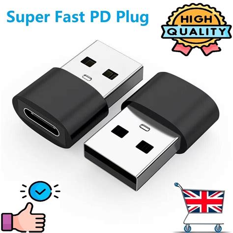 USB 3 1 Type C Female To USB A Male Adapter Converter Charger Connector Plug UK Deliverndeliver