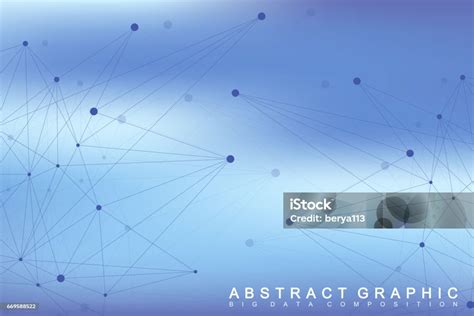 기하학적 인 그래픽 배경 분자 그리고 커뮤니케이션입니다 큰 화합물과 복잡 한 데이터입니다 관점 배경 막입니다 최소한의 배열입니다 디지털 데이터 시각화입니다 과학적인 자동