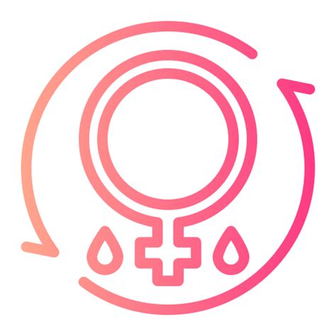 Menstrual Cycle Generic Gradient Outline Icon