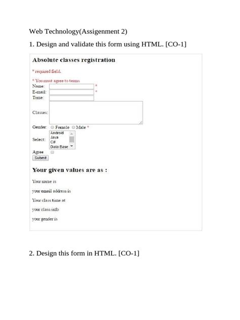 Html And Css Assignment Guide Pdf