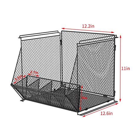 Stackable File Box With A Triangular Metal Basket Organizer Racks