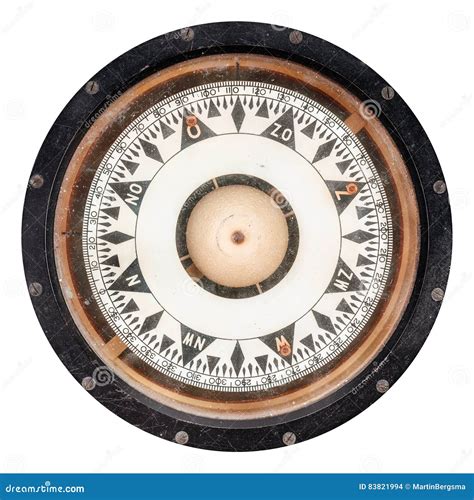Ship Compass On Ceiling In Tanker Stock Image 90492889