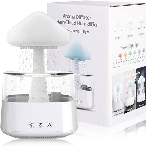 Mushroom Rain Cloud Humidifier Raindrop Relaxation Digicollections
