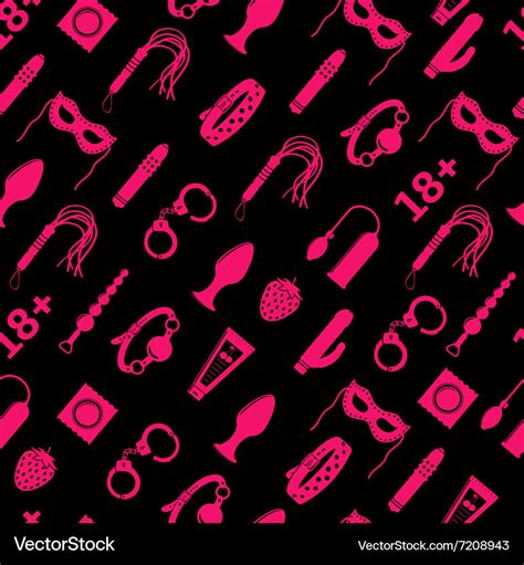 Sex Toys Seamless Pattern Royalty Free Vector Image