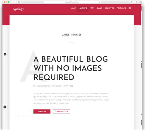 Best Typography Blog WordPress Themes Fajar Magazine