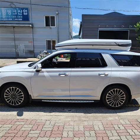 툴레 컨셉스토어 대전 팰리세이드 800리터 초대형용량 루프박스 린드메이드 하이탑버젼 셋팅 용량