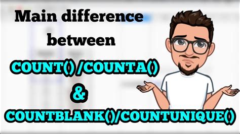 What Is The Difference Between Countunique Counta Countblank