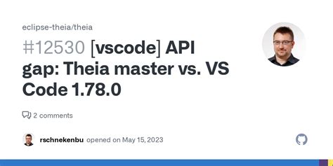 Vscode Api Gap Theia Master Vs Vs Code 1780 · Issue 12530 · Eclipse Theiatheia · Github