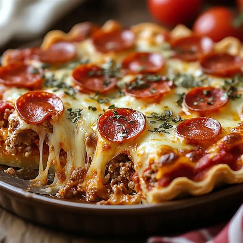 Hearty Pizza Casserole Pie Recipes By Clare