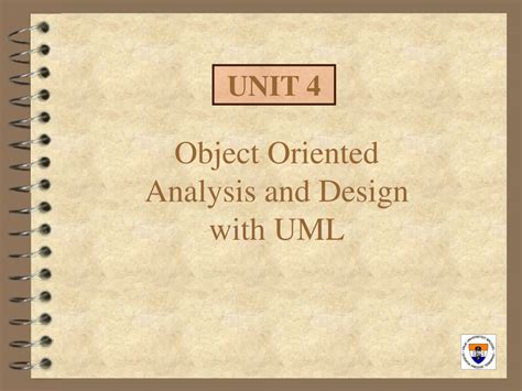 Ppt Object Oriented Analysis And Design With Uml Powerpoint
