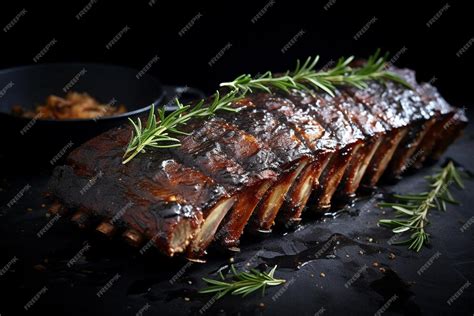 Premium Photo Ribs Smoked In Hickory And Oak