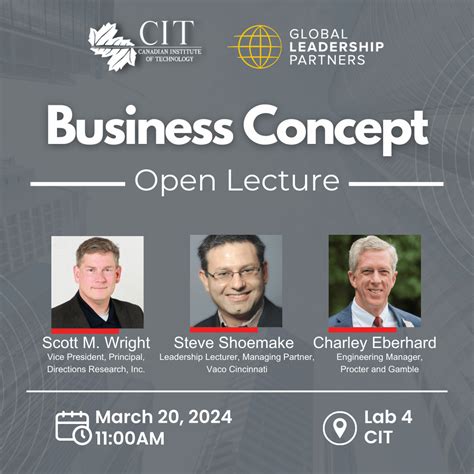 BUSINESS CONCEPT Open Lecture CIT BUSINESS CONCEPT Open Lecture CIT