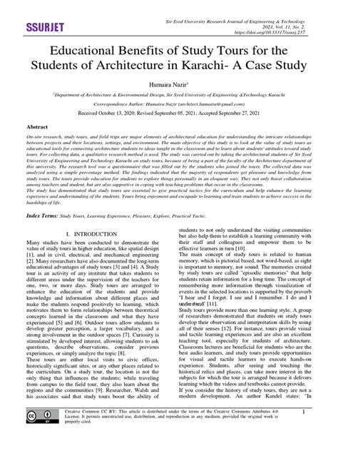 Article237 27 10 2021 Benefits Of Study Tour Pdf Learning