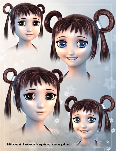 Hitomi 3d Anime Girl For Genesis Daz 3d