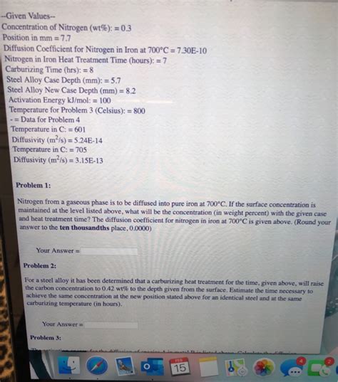 Problem Utilize The Tabulation Error Function Value