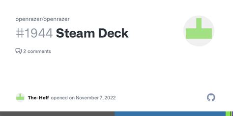 Steam Deck · Issue 1944 · Openrazeropenrazer · Github