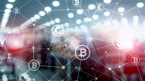 이중 노출 Bitcoin와 Blockchain 개념입니다 디지털 경제 그리고 화폐 무역입니다 경제에 대한 스톡 사진 및 기타 이미지 Istock