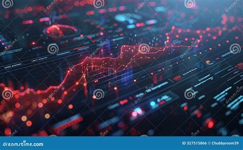 Futuristic Graphical User Interface With A Deep Blue Background Displaying Various Digital