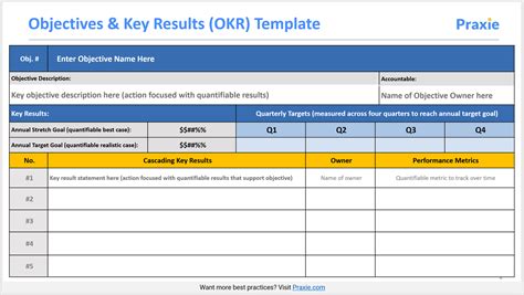 Measure What Matters Okr Template