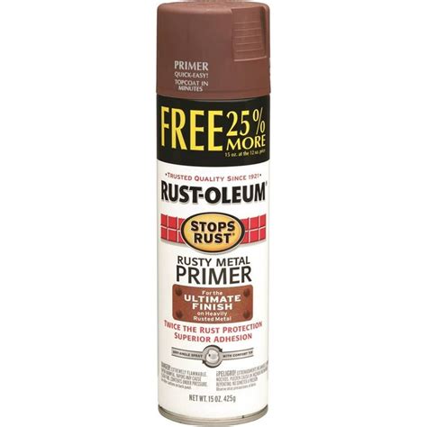 Rust Oleum Stops Rust Rusty Metal Primer 25 Bonus