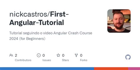 Github Nickcastrosfirst Angular Tutorial Tutorial Seguindo O Video