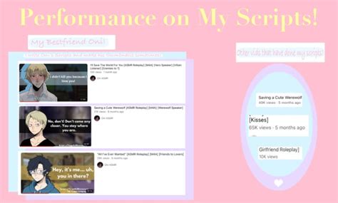 Write A Custom Asmr Rp Script By Forgetfulmnemos Fiverr