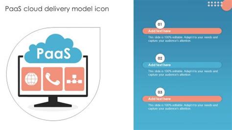 Paas Cloud Delivery Model Icon Powerpoint Presentation And Slides Slideteam