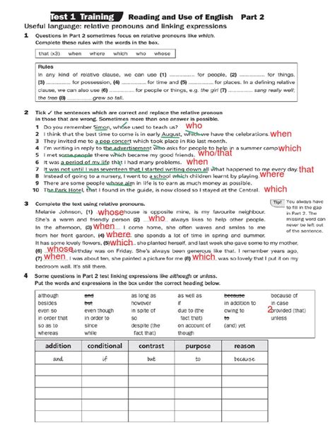 Test 1 Part 2 Reading Training And Practice Pdf