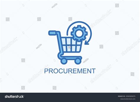 Procurement Icon Logo Isolated Vector Illustration Stock Vector