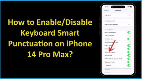 How To Enabledisable Keyboard Smart Punctuation On Iphone 14 Pro Max