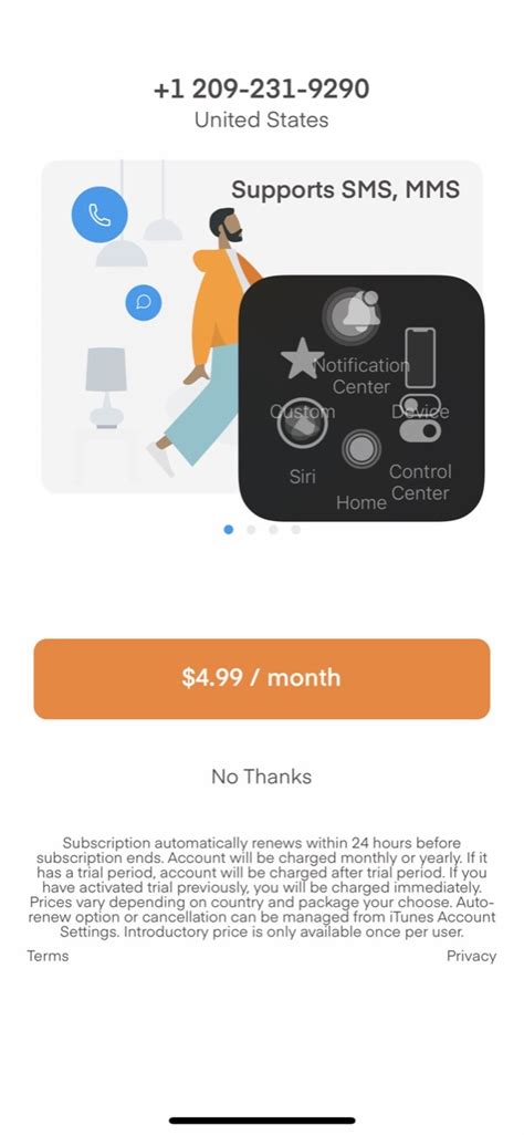 Text Vault Texting App — Paywall Screenshot 30kmo